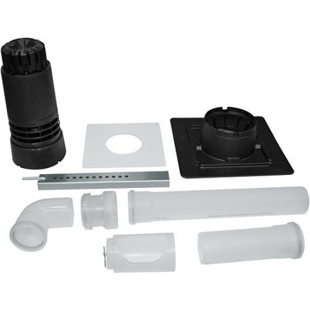 UBBINK KIT ACCESSOIRES POUR FLEXIBLE PP 80MM MUR